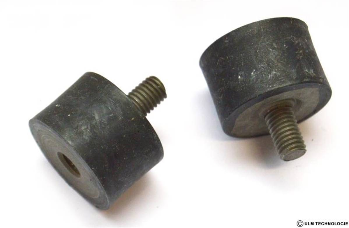 Silent bloc échappement (2 pièces)